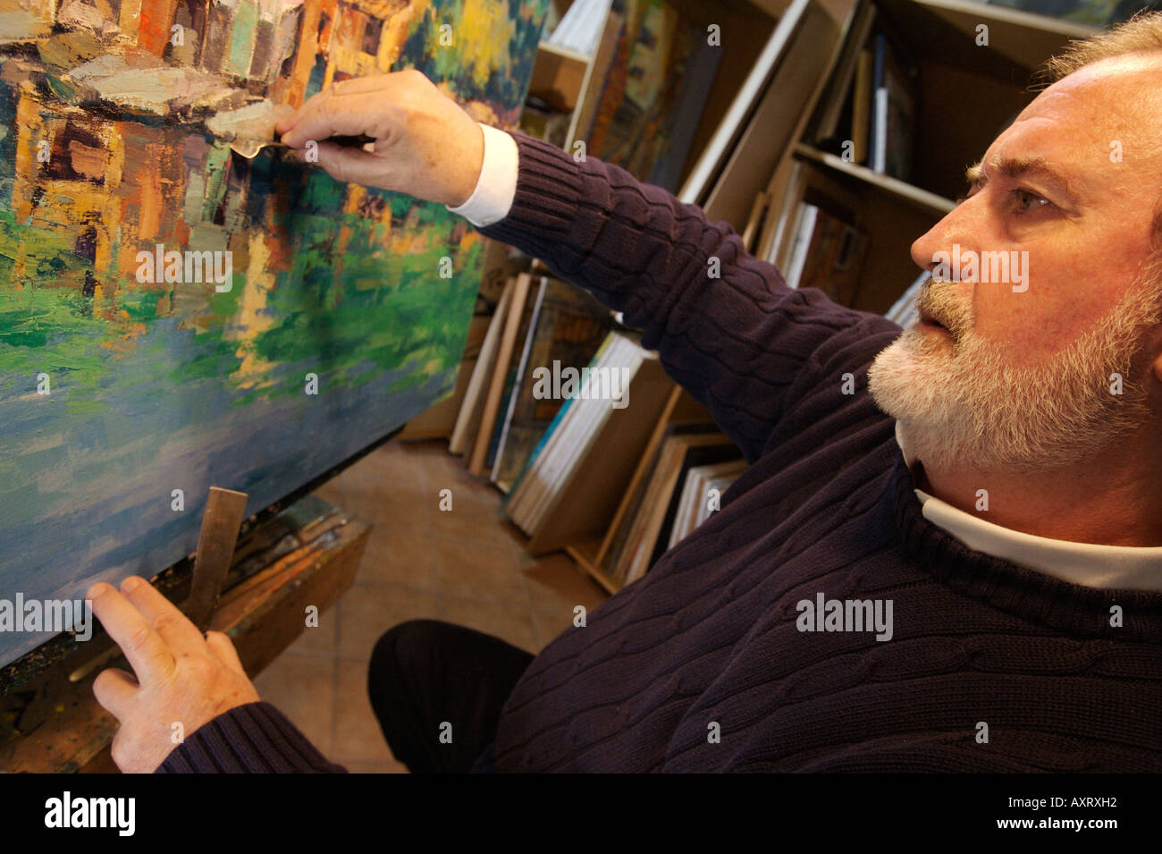 The artist Jesus Camargo Stock Photo - Alamy