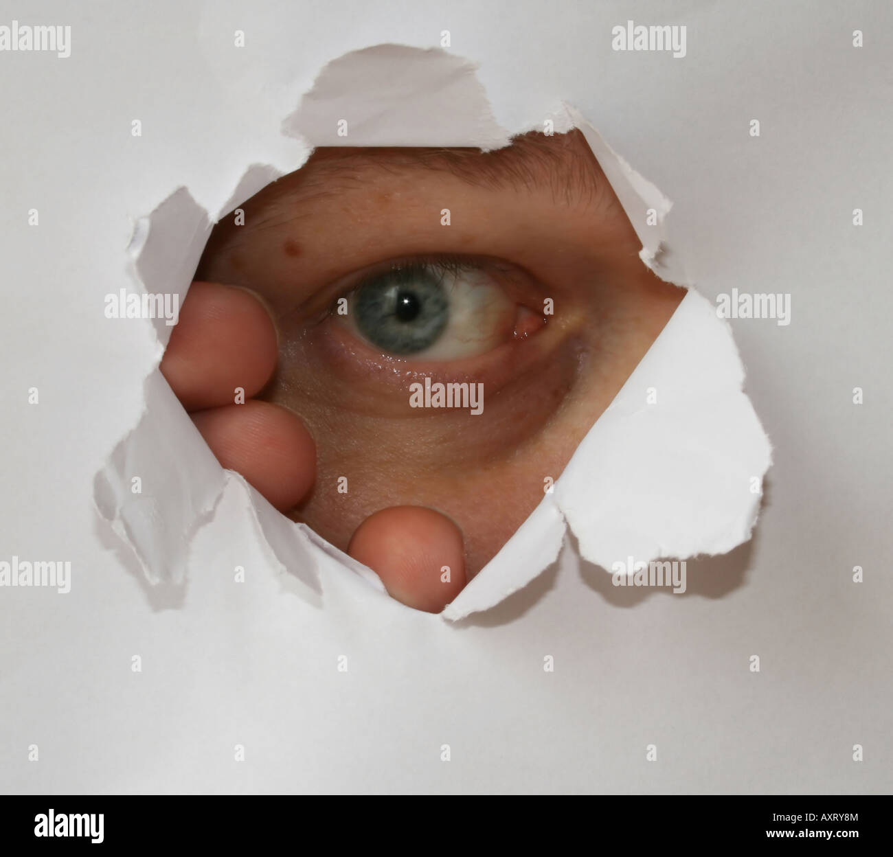 Man face large eye hi-res stock photography and images - Alamy