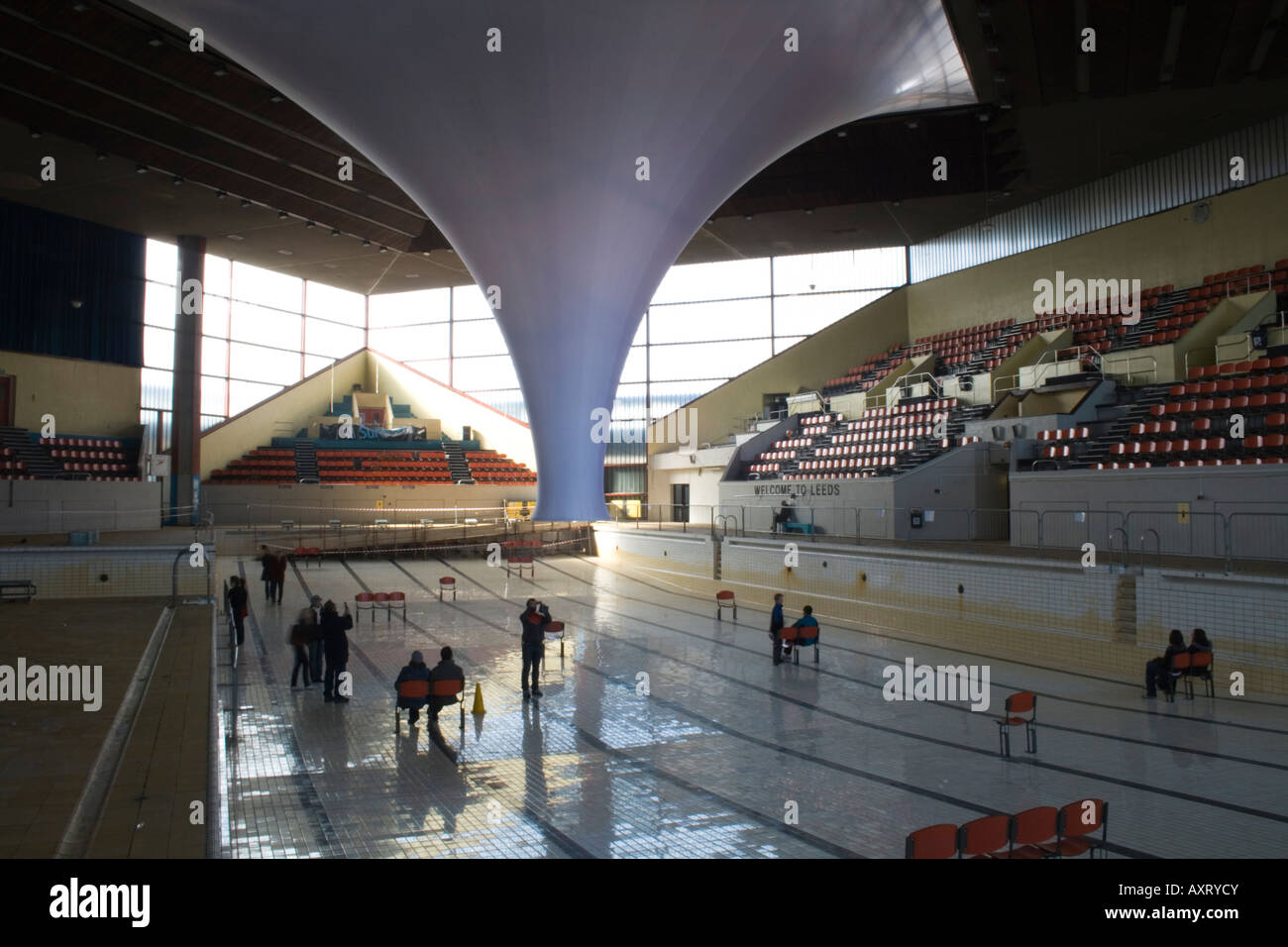 The Accumulator art installation in the Leeds International Pool prior ...