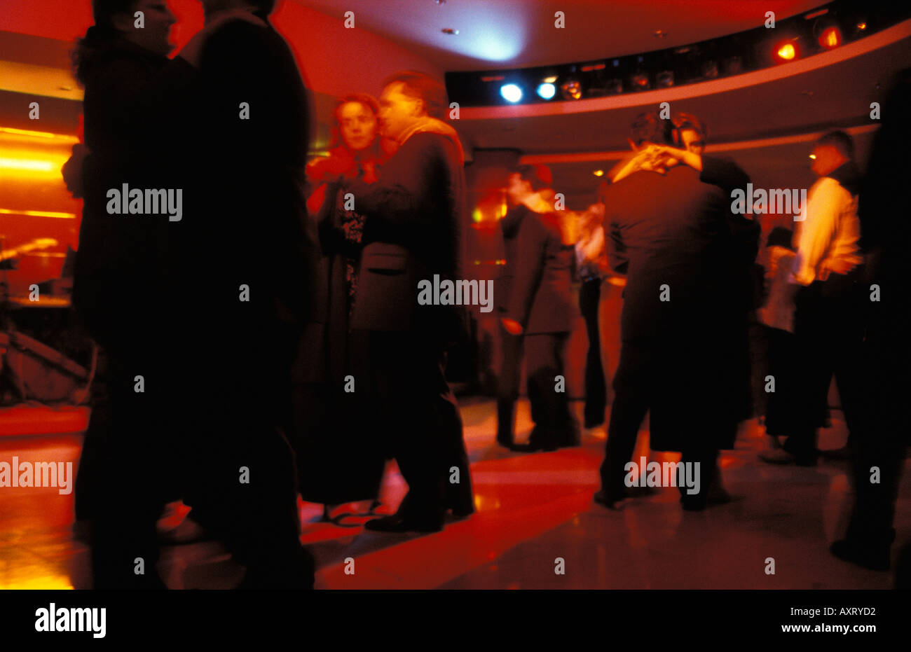 Passengers dancing in the ballroom of the cruise ship MSC Lirica Stock ...