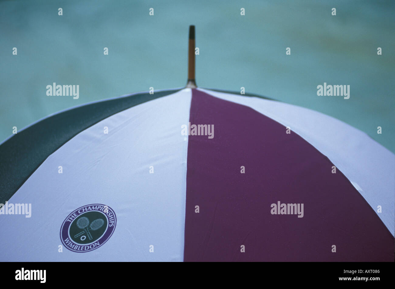 Wimbledon tennis umbrella colours 1980s UK. "The Championship Wimbledon ...