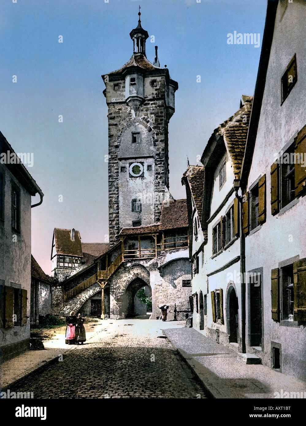 klingen gate rothenburg franconia bavaria germany Stock Photo - Alamy
