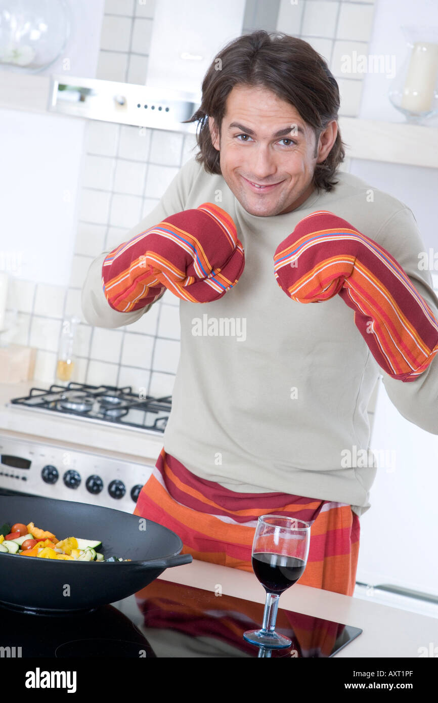 Vertical house interior joy man hi-res stock photography and images - Alamy