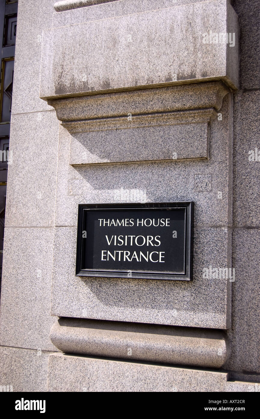 MI5 Thames House Visitors Entrance Stock Photo - Alamy