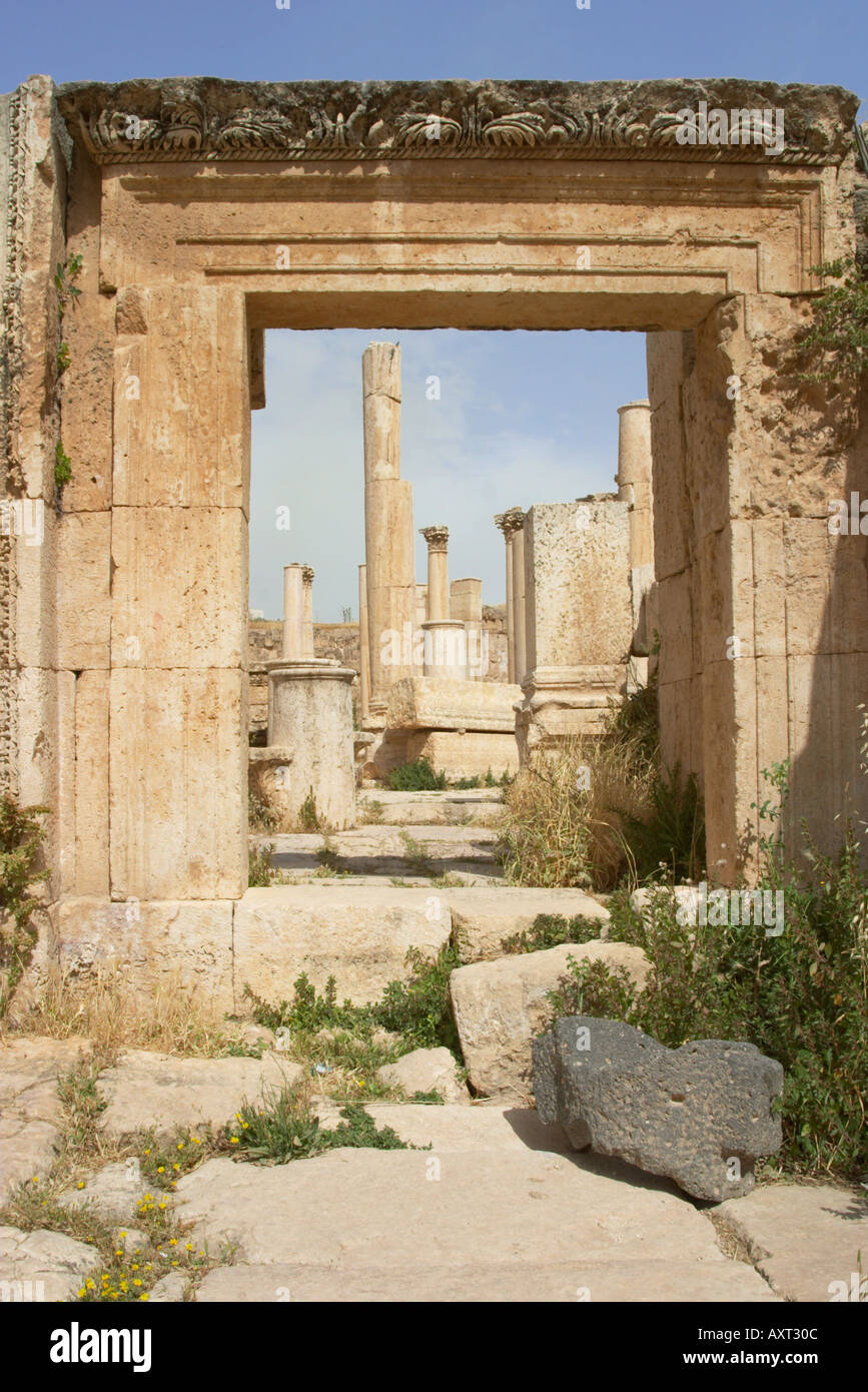 Jerash Cathedral Jordan Stock Photo - Alamy