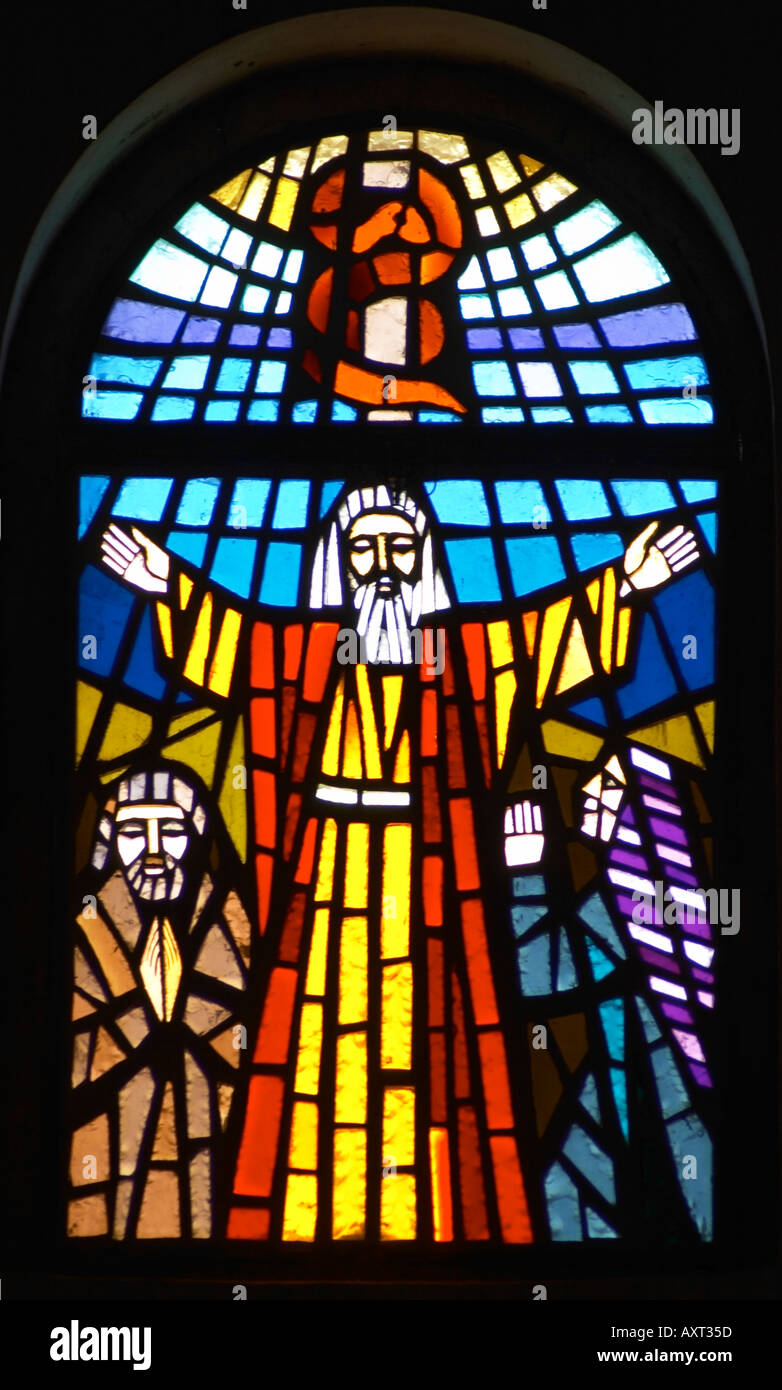 Moses stained glass memorial hi-res stock photography and images - Alamy