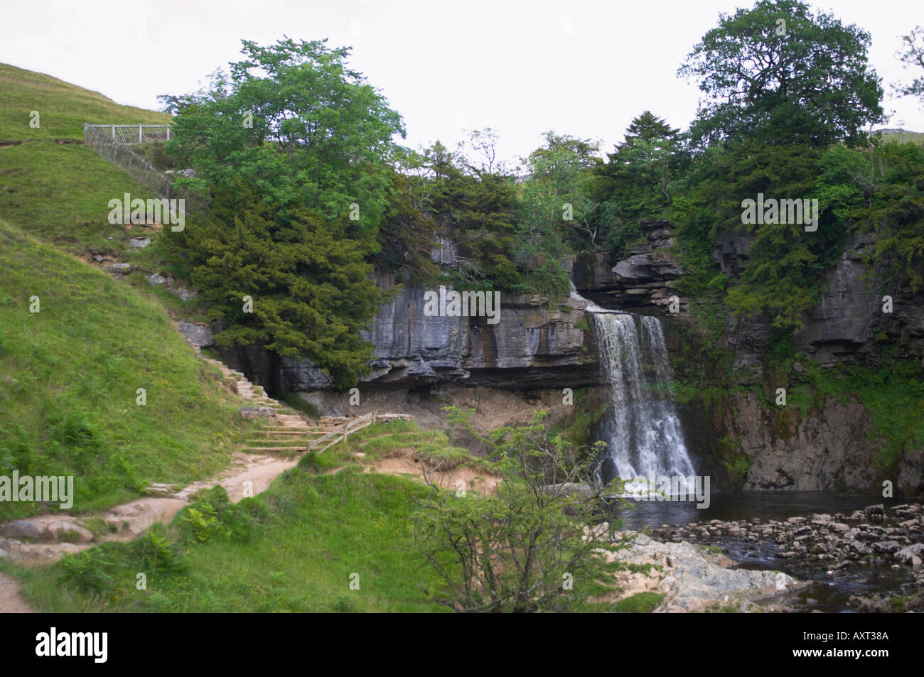 Thornton Force on the River Twiss Ingleton Waterfalls Walk Yorkshire ...