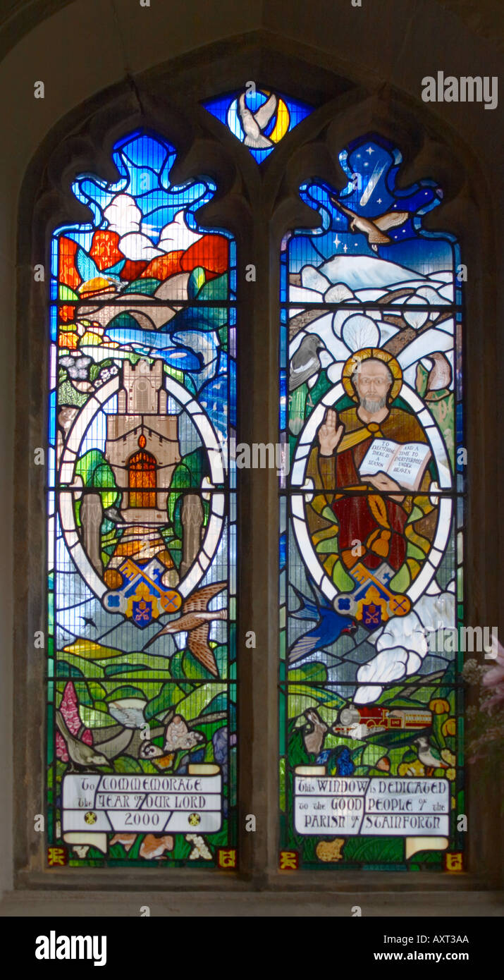 Stained glass window st peter s hi-res stock photography and images - Alamy