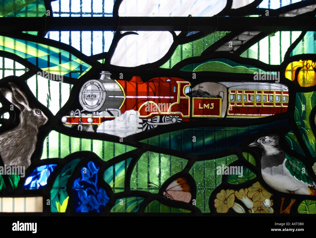 Stained Glass Window detail at St Peter s Church Stainforth Yorkshire ...