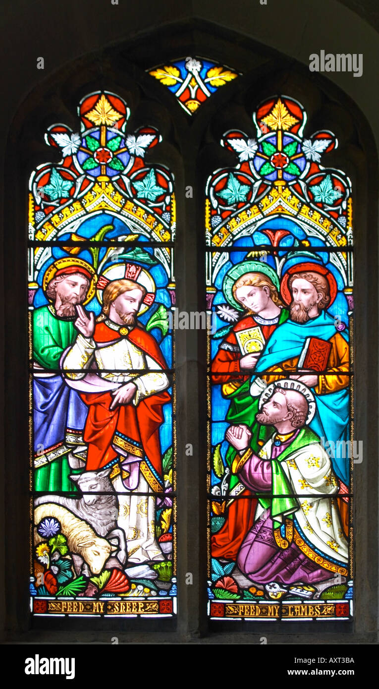 Stained Glass Windows at St Peter s Church Stainforth Yorkshire Dales ...