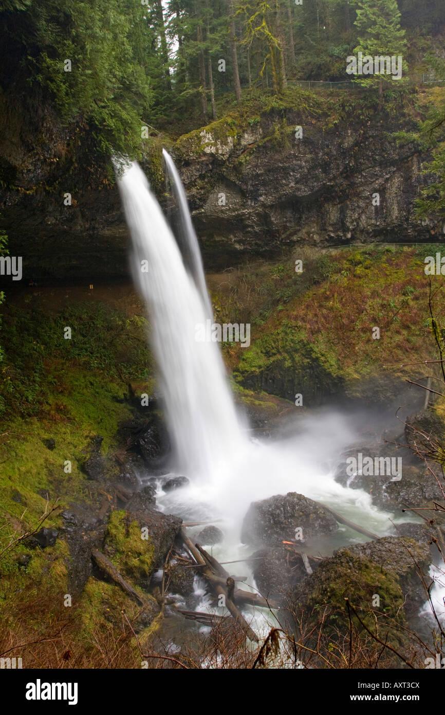 North Falls Silver Creek Falls State Park Oregon USA Stock Photo - Alamy