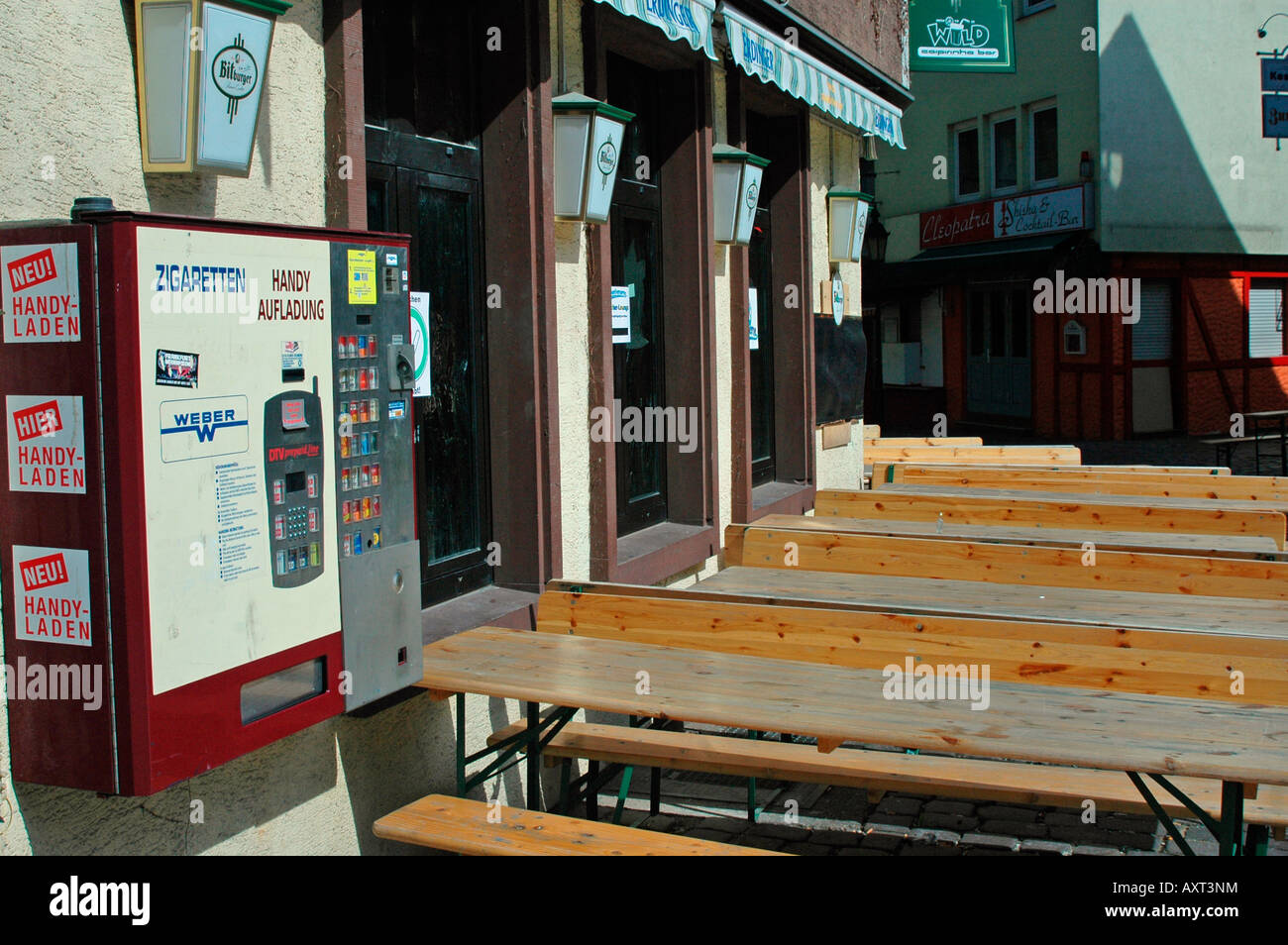 Cigarette vending machines on the streets of Germany Europe Stock Photo ...