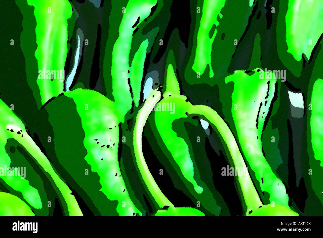 abstract green chili peppers Stock Photo - Alamy