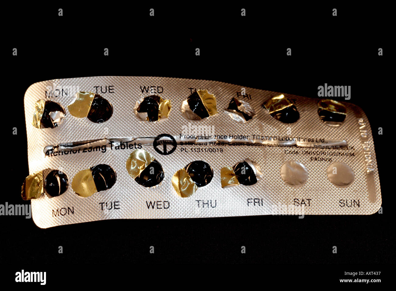 Empty Pill Pack 4 Stock Photo - Alamy