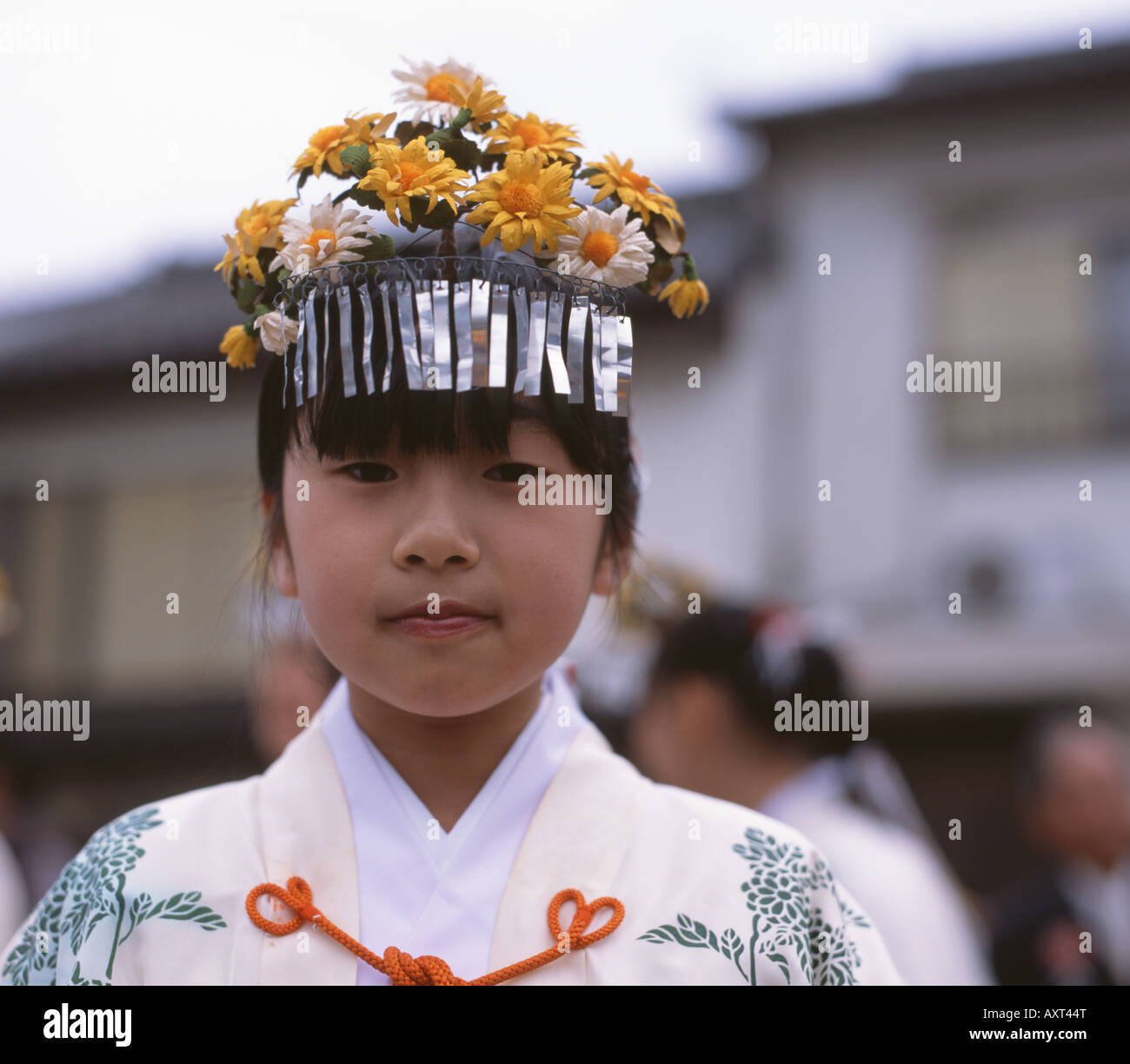 Young Japanese miko at Okkawa festival Stock Photo - Alamy
