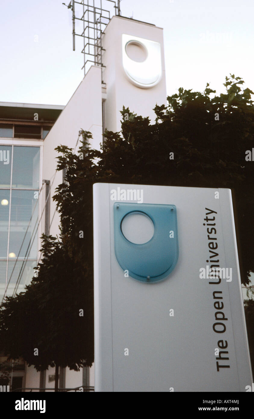 The new 3D logo of The Open University Walton Hall Milton Keynes MK17 ...