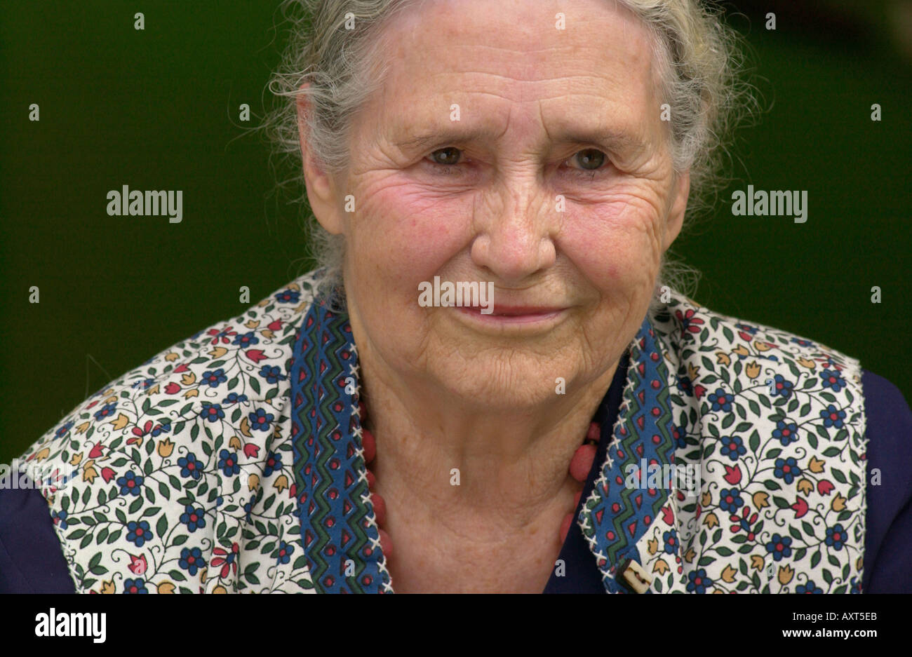 Novelist Doris Lessing pictured at The Guardian Hay Festival 2004 Hay ...