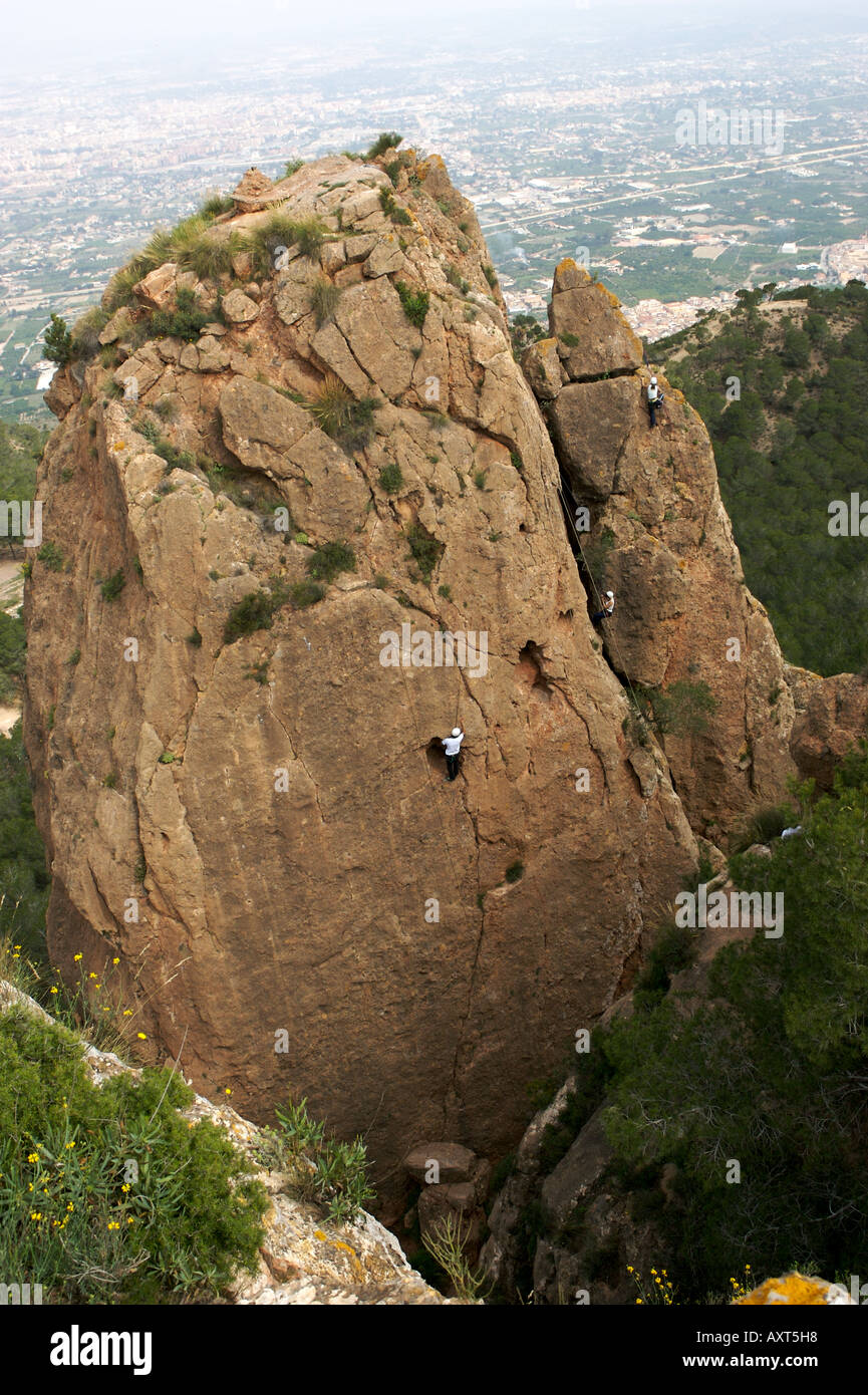 Rock climbing in Murcia, Spain Stock Photo - Alamy