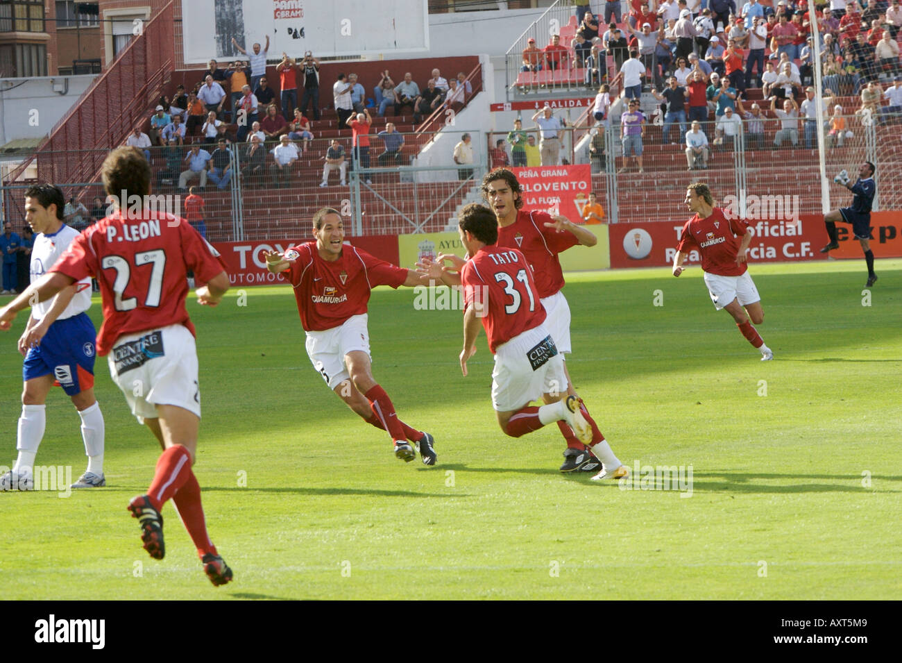 Murcia football club in action Stock Photo - Alamy