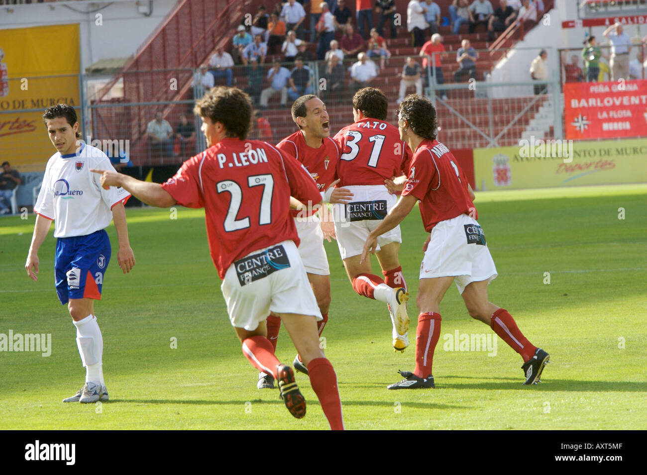Murcia football club in action Stock Photo - Alamy