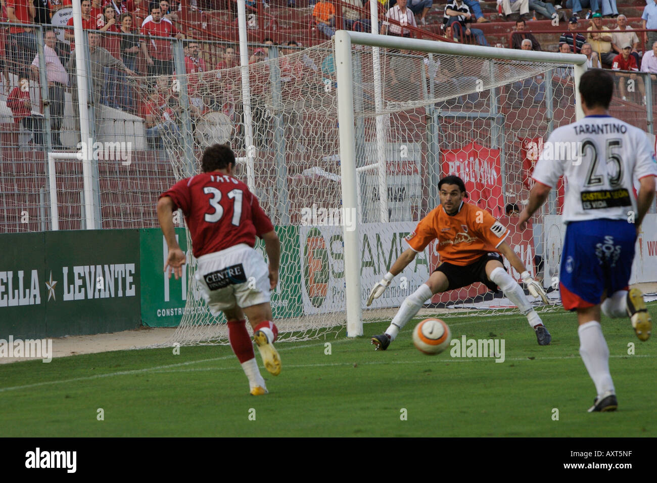 Murcia football club in action Stock Photo - Alamy