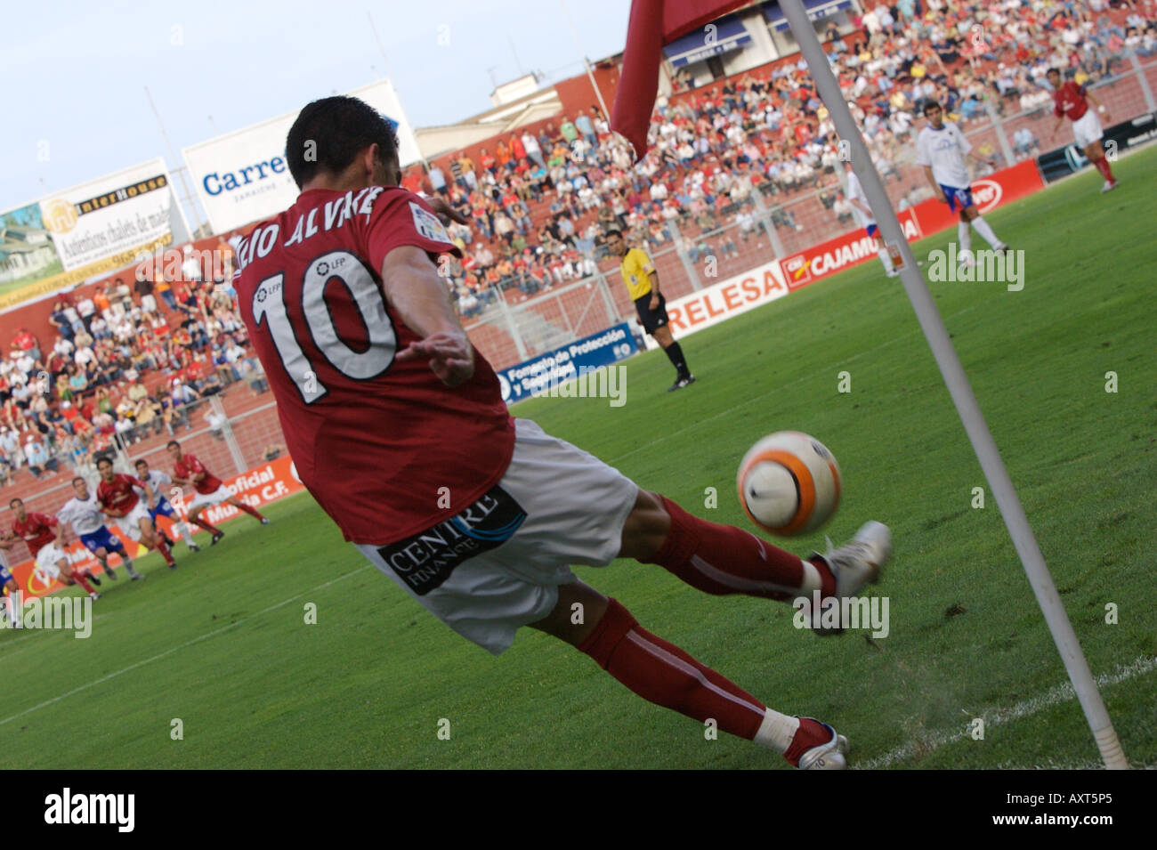 Murcia football club in action Stock Photo - Alamy