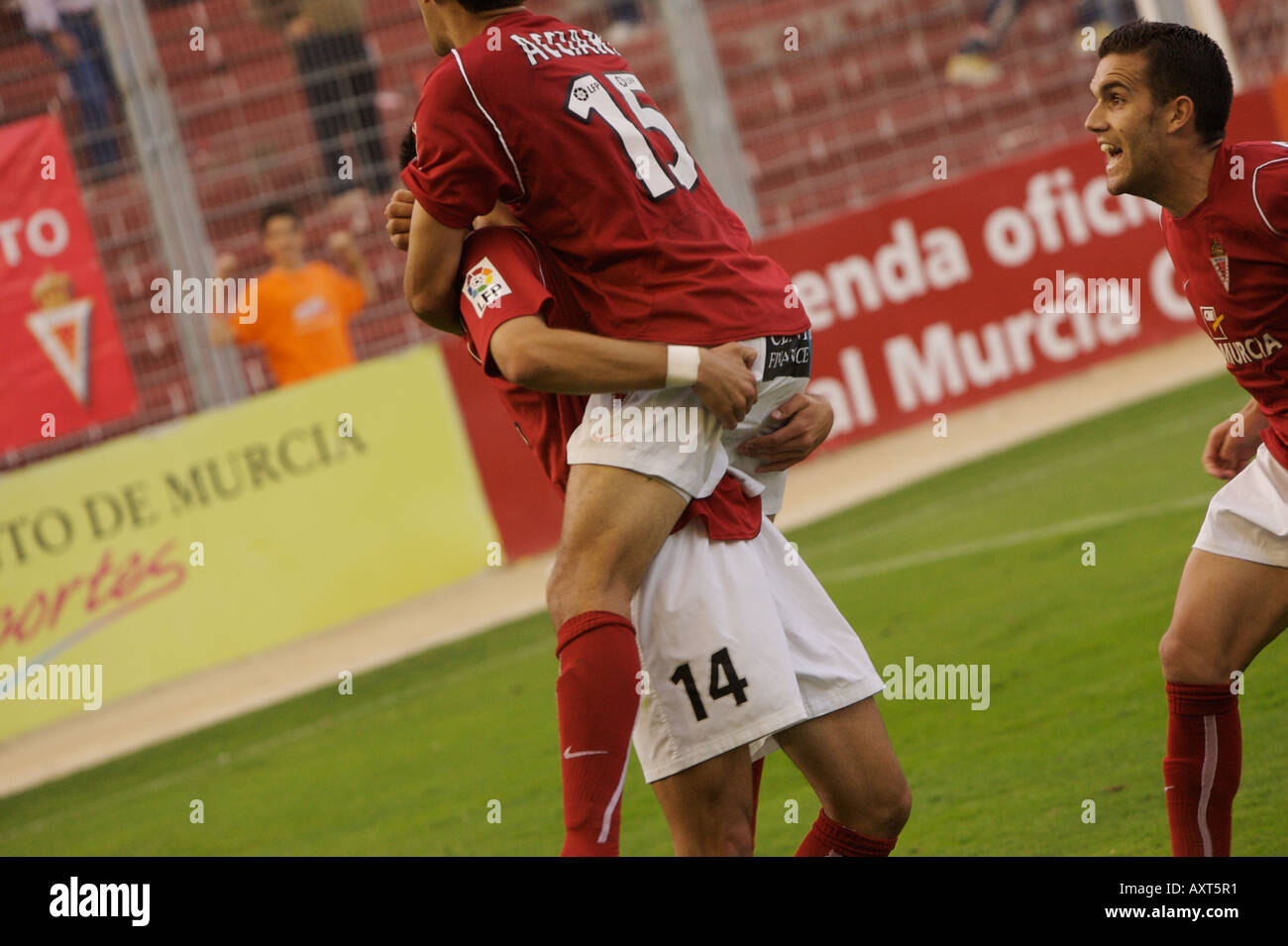 Murcia football club in action Stock Photo - Alamy