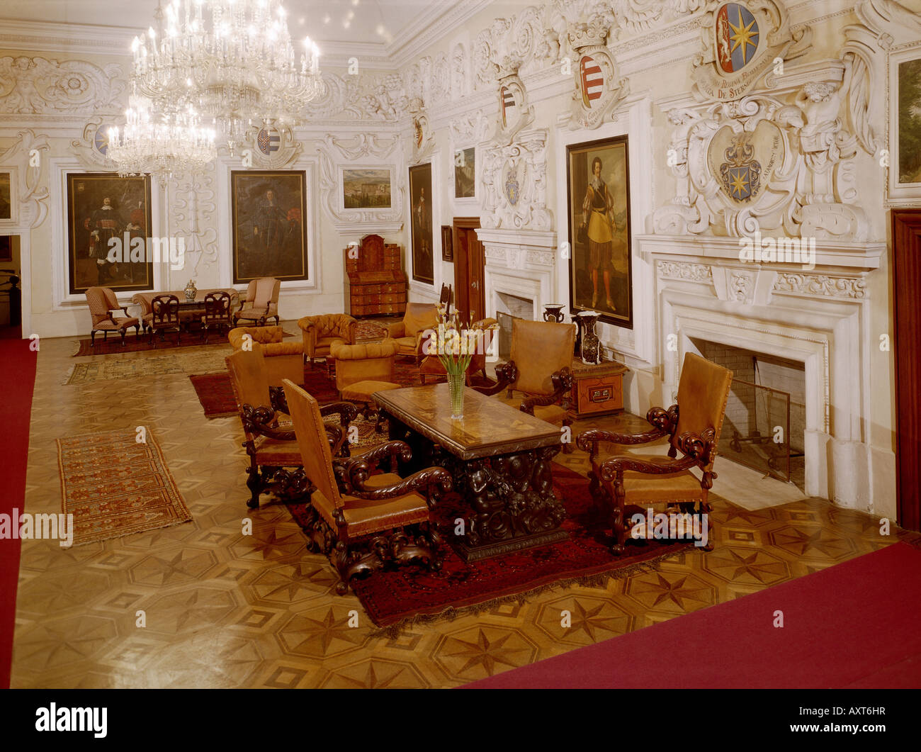 geography / travel, Czech Republic, Cesky Sternberk, castle, interior ...