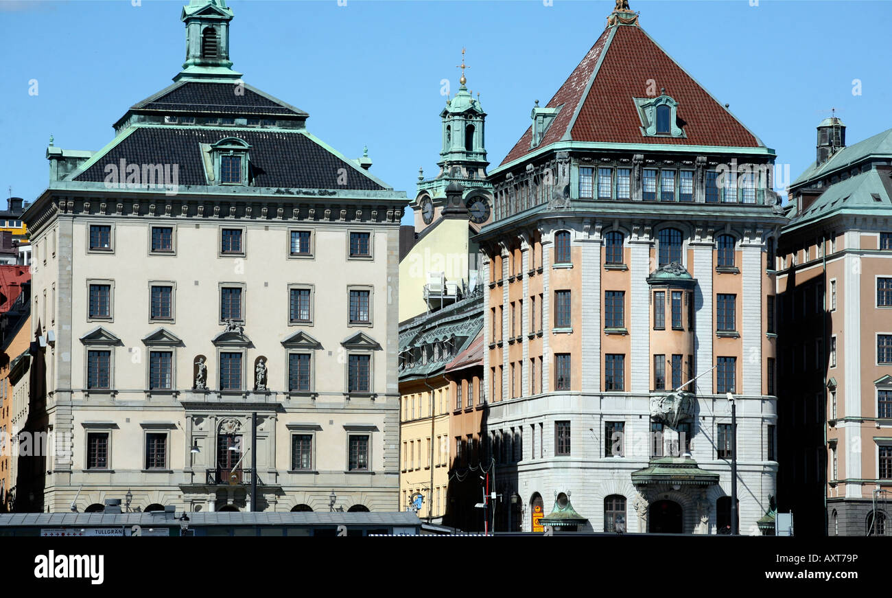 ornate buildings with copper roofs Stock Photo - Alamy