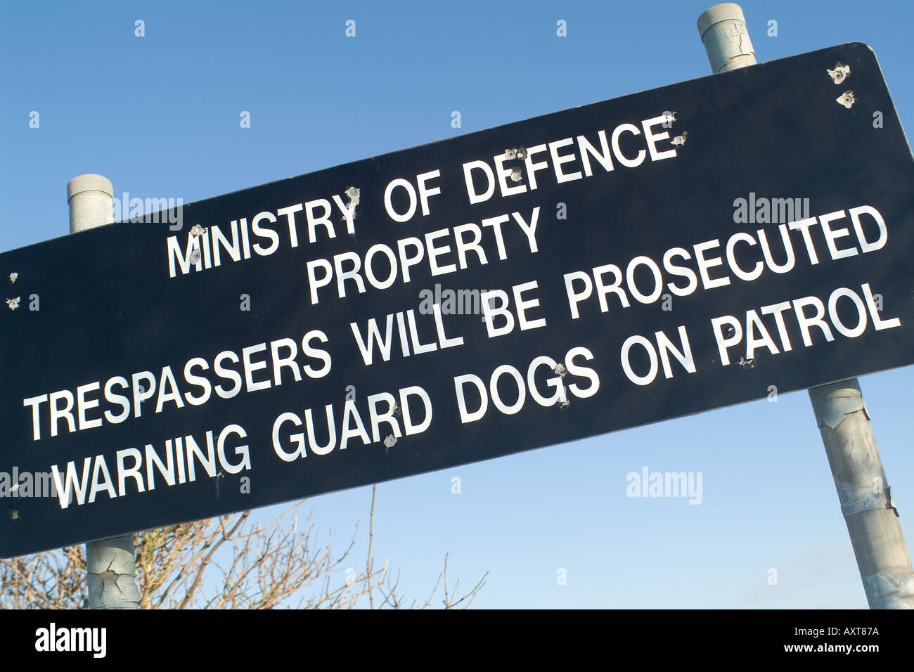 Military testing sign hi-res stock photography and images - Alamy