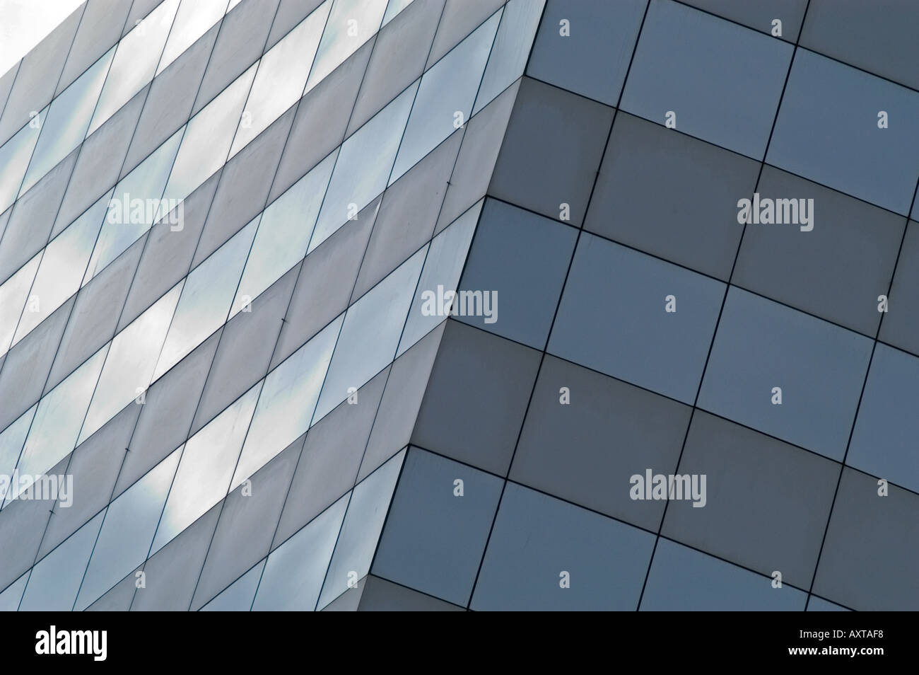 Detail of modern office buildings in the EUR district of Rome, Italy ...