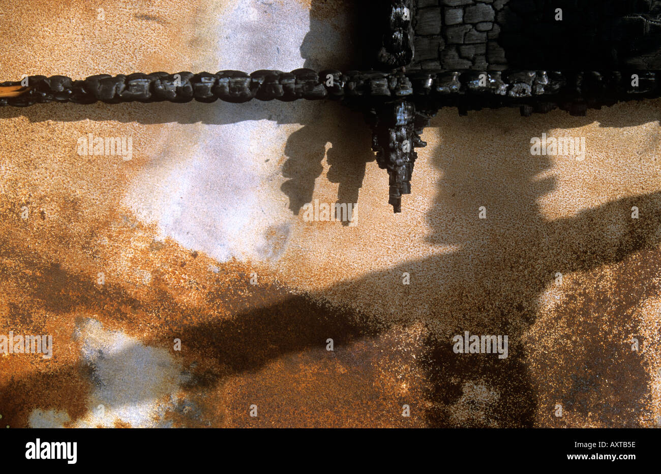 Rust in an old building in Gateshead UK Stock Photo - Alamy