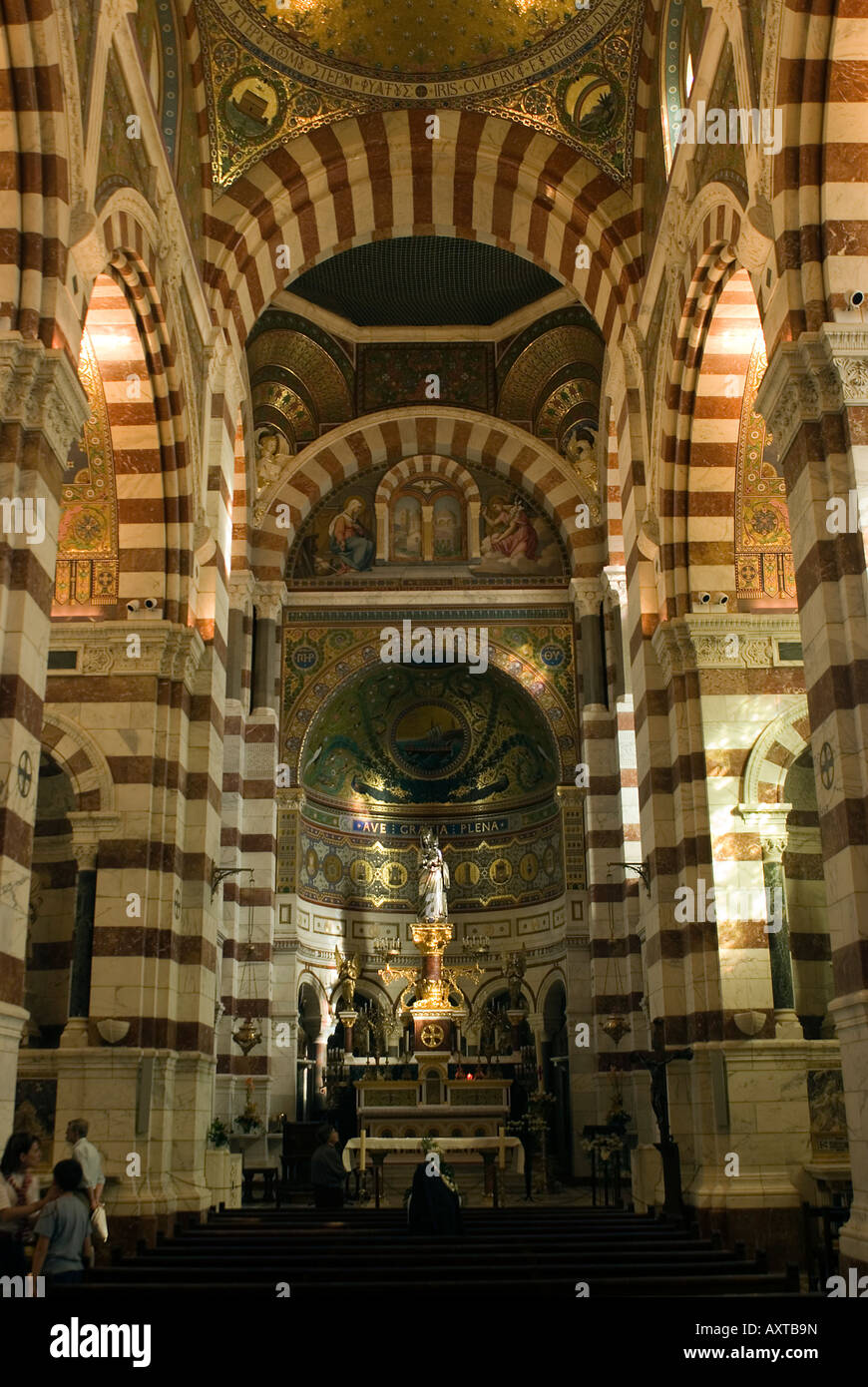 Notre Dame de la Garde cathedrale in Marseille Stock Photo - Alamy