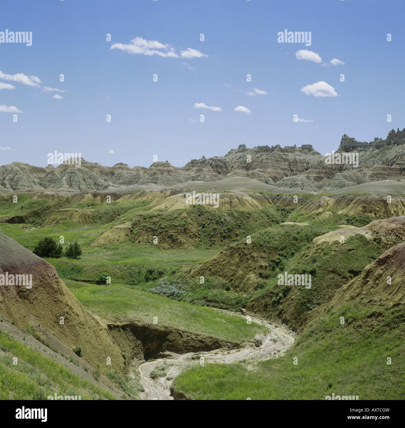 geography / travel, USA, South Dakota, Badland National Park, rock ...