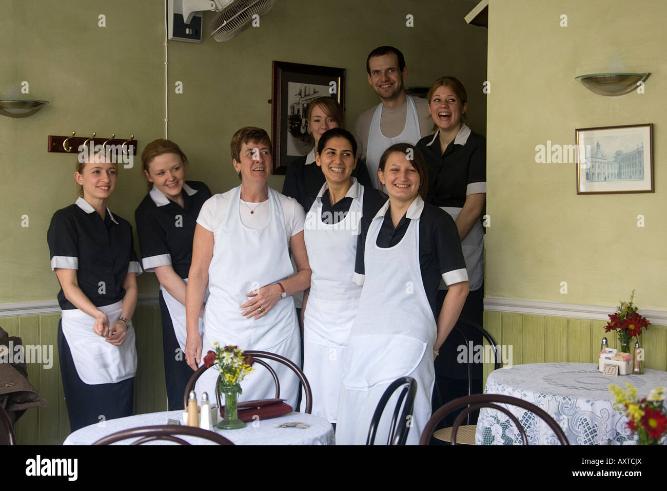 Auntie's Tea Shop. cambridge. Cambridgeshire. East Anglia. UK Stock ...