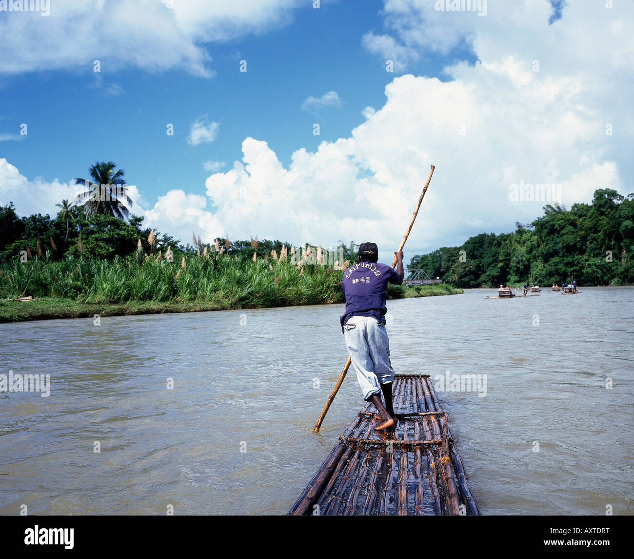 Bamboo raft on rio grande river hi-res stock photography and images - Alamy