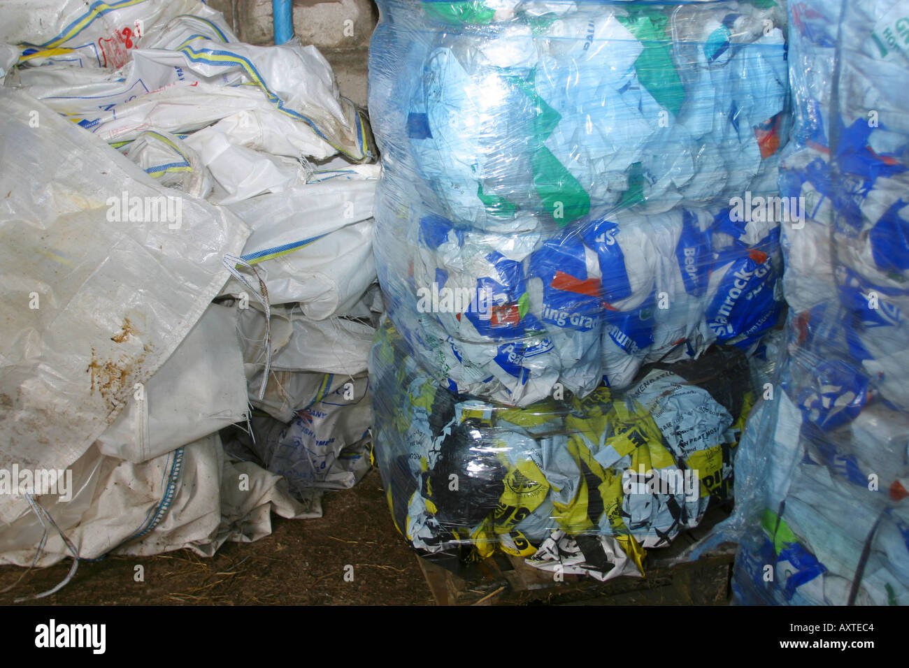 agricultural plastics ready for recycling Stock Photo - Alamy