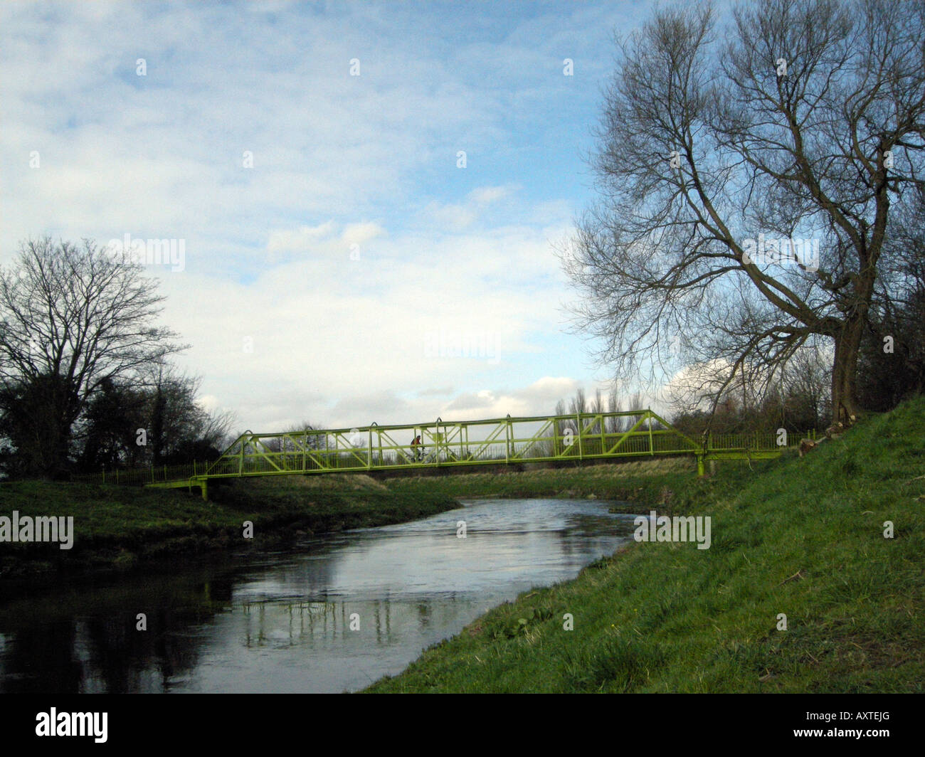 Simon's Bridge Didsbury over River Mersey Stock Photo - Alamy