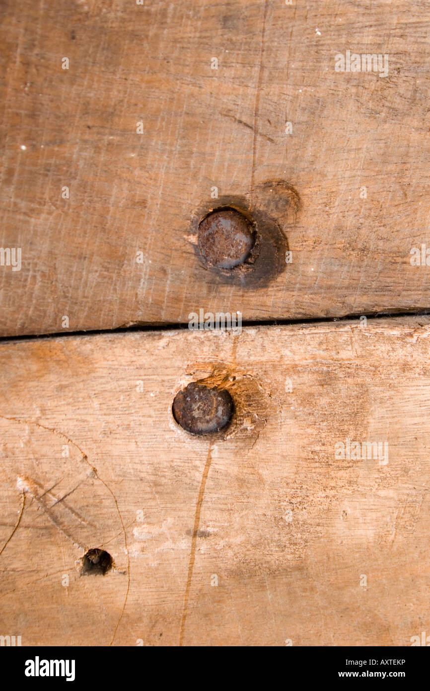 Wood rivets hi-res stock photography and images - Alamy