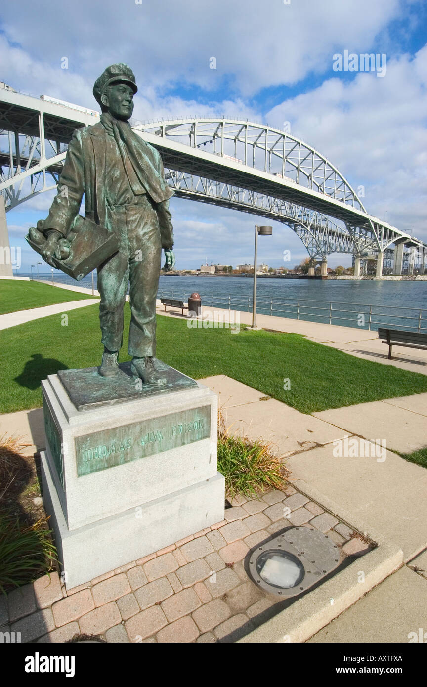 Statue of Thomas Edison Stock Photo - Alamy
