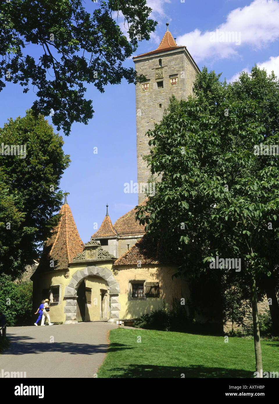 geography / travel, Germany, Bavaria, Rothenburg o.d. Tauber, castle ...
