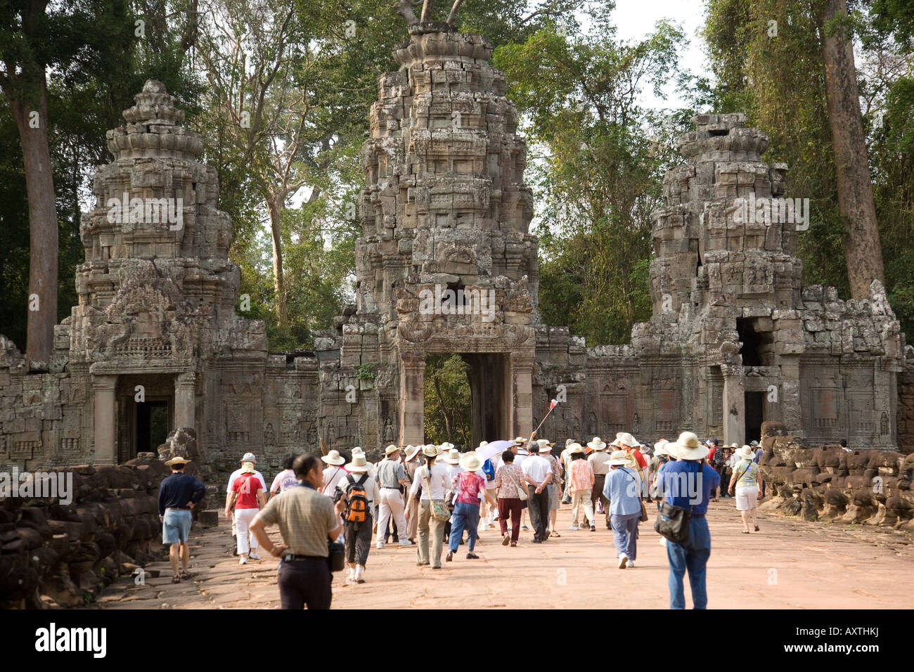 Tourists visit Angkor Wat Cambodia Stock Photo - Alamy