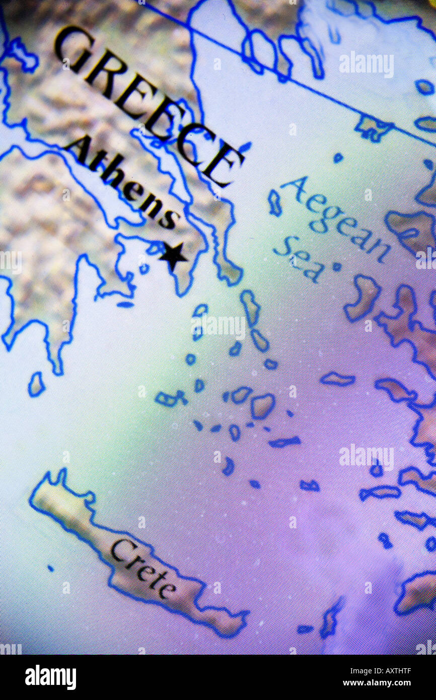 Map of crete hi-res stock photography and images - Alamy