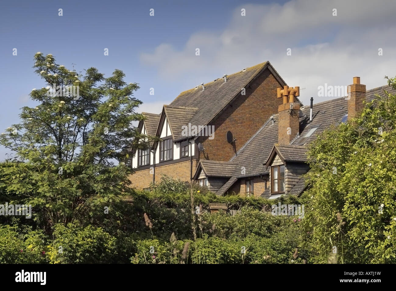 brick built house in countryside Stock Photo - Alamy
