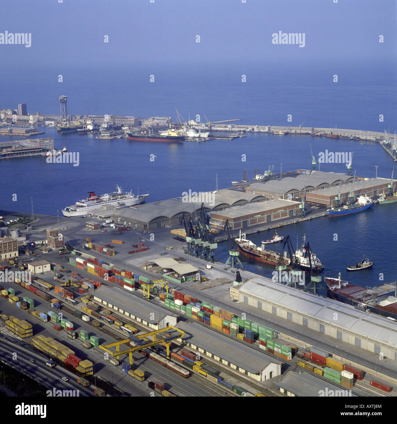 geography / travel, Spain, Barcelona, overviews, harbour, catalonia ...
