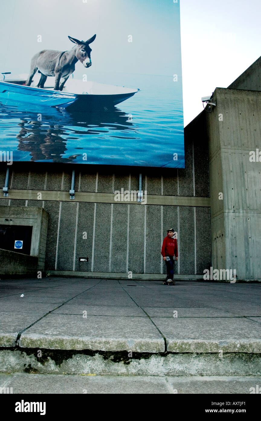 Theres a donkey.....floating over my head, as I skate Stock Photo - Alamy