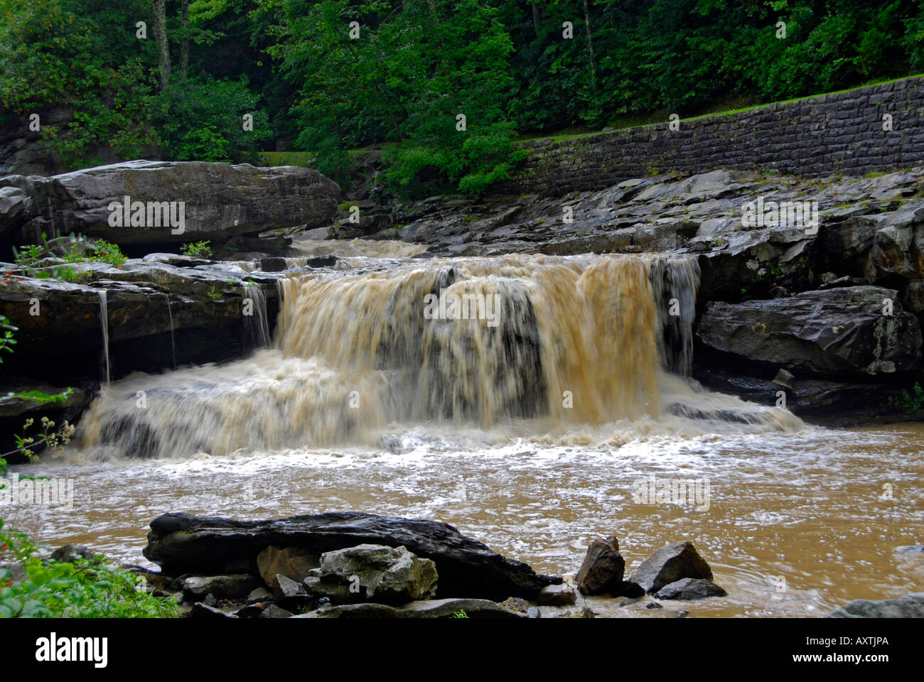 Water Falls on the New River at the New River Gorge National Park West ...