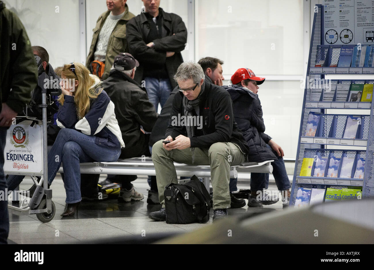 Airport bored departures hi-res stock photography and images - Alamy