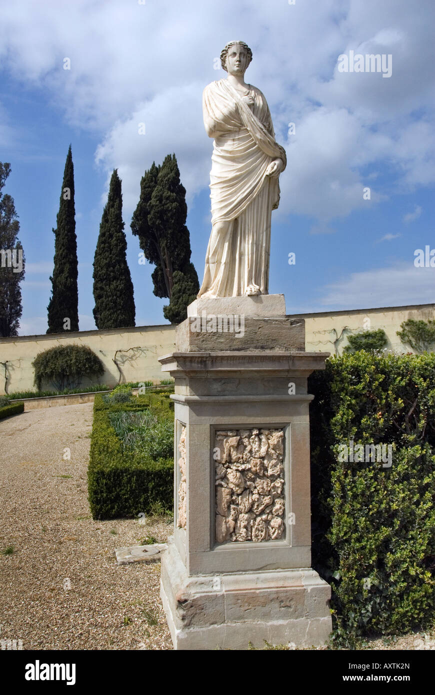 The formal gardens of the Medici Villa di Castello Tuscany one of the ...