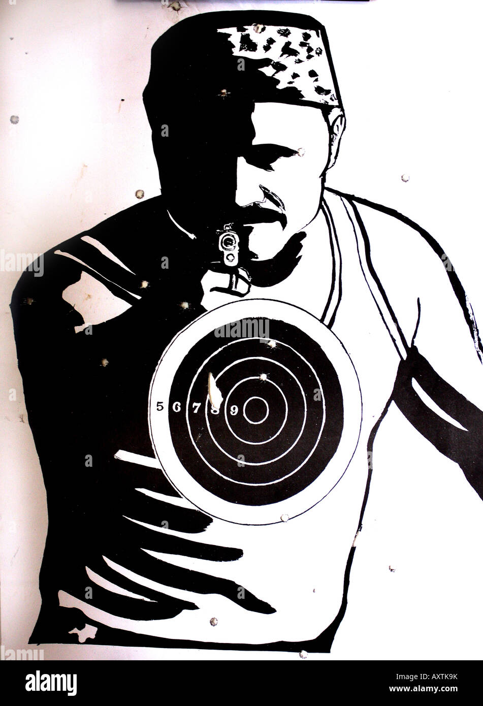 target from rifle range Stock Photo - Alamy